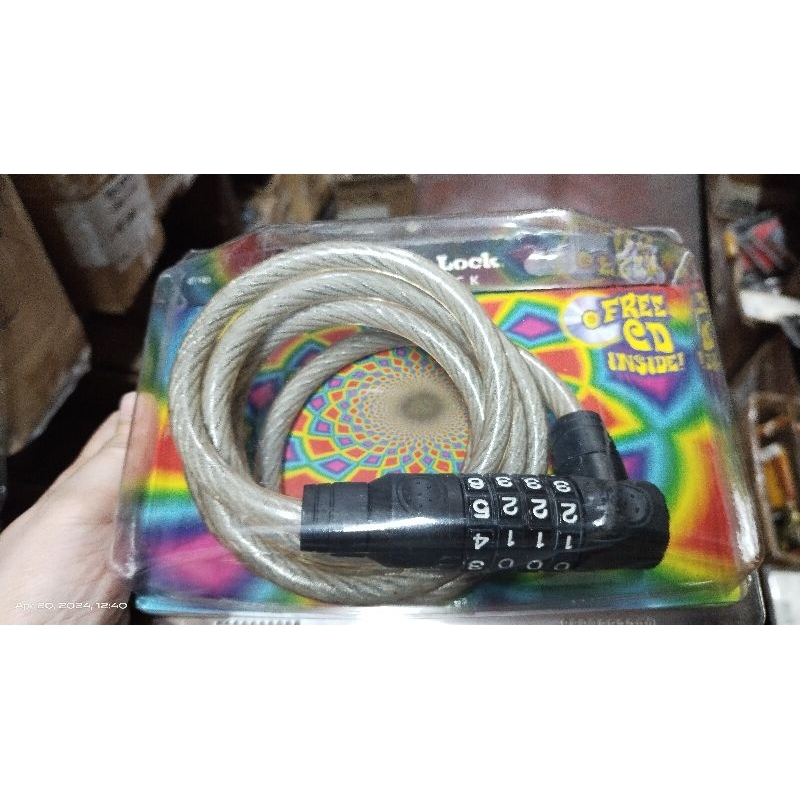 Master lock bike lock with 5ft twisted cable #8114d resettable ...