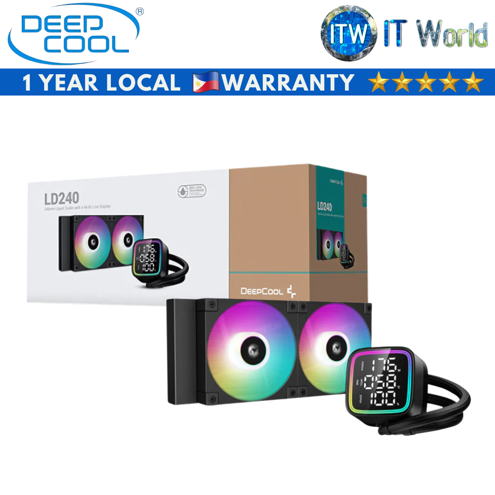Deepcool CPU Cooler Fan AIO Liquid Cooler LD240 (R-LD240-BKMSN-G-1) | itw | Shopee Philippines