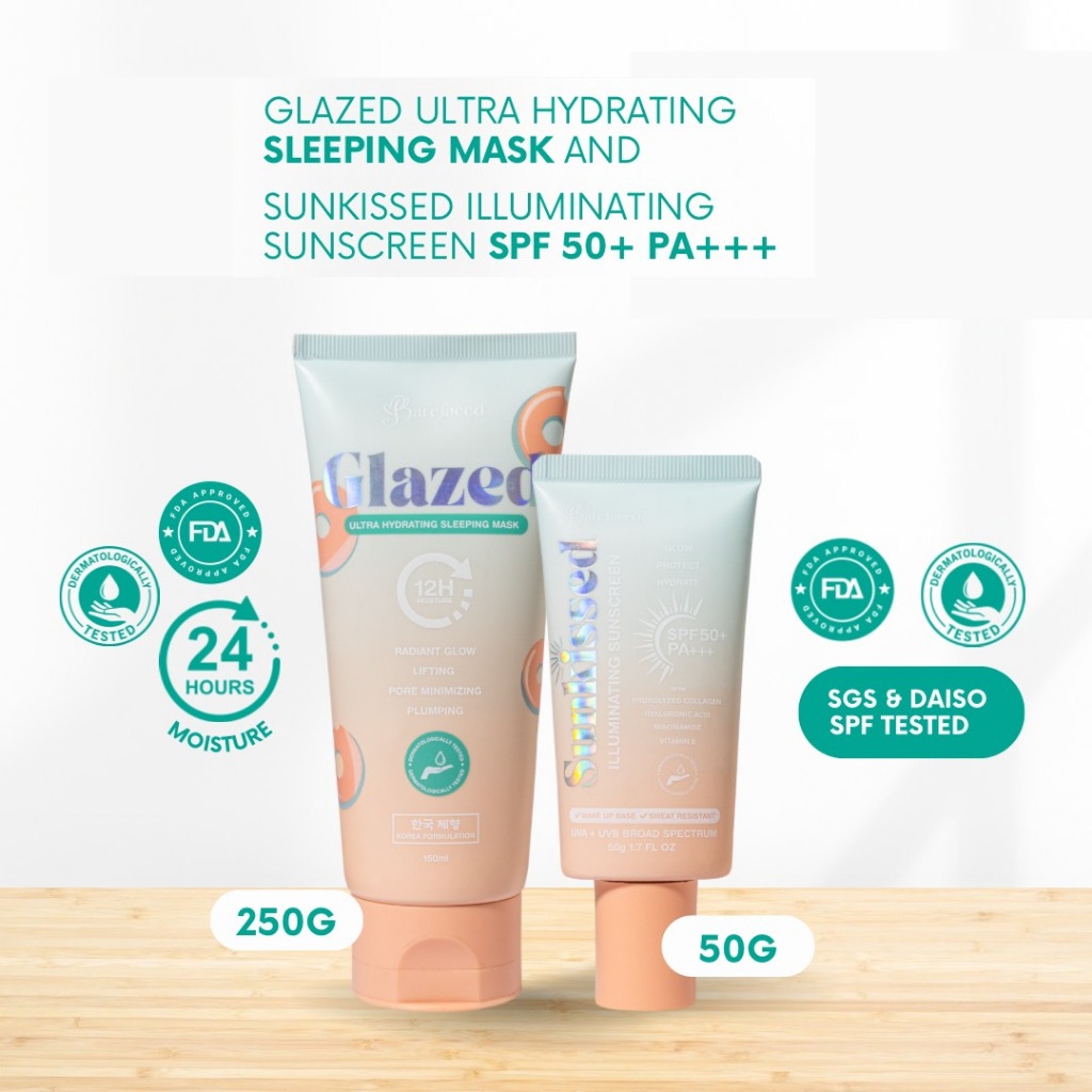 Barefaced Sunkissed Illuminating Sunscreen Sunblock Cream / Glazed ...