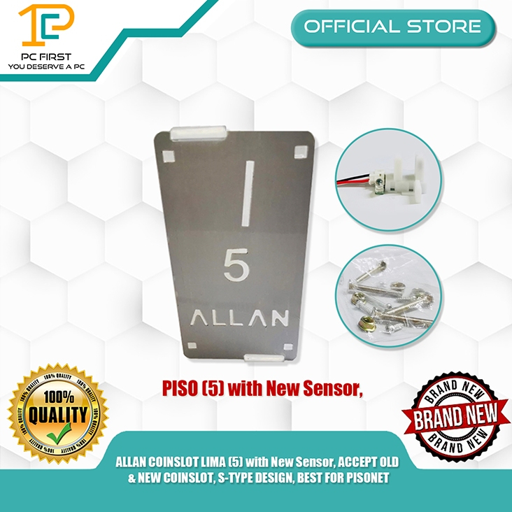 ALLAN COINSLOT LIMA (5) with New Sensor, ACCEPT OLD & NEW COINSLOT, S ...