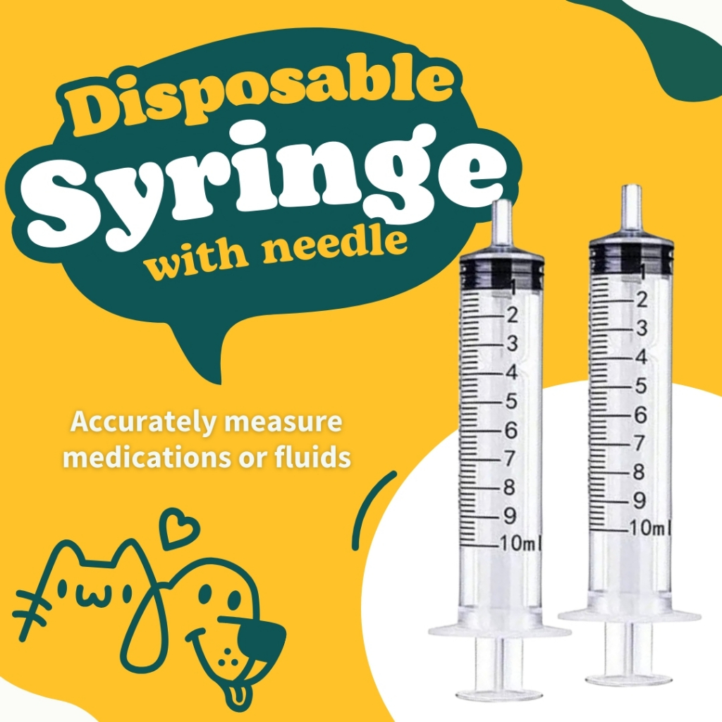 Disposable 5cc Syringe With Needle Medicine Dropper For Pets | Shopee ...