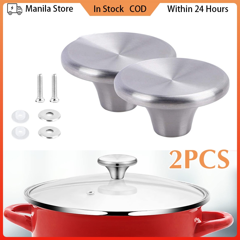 2PCS Universal Cookware Pot Lid Knob Dutch Oven Lid Grip Knob ...
