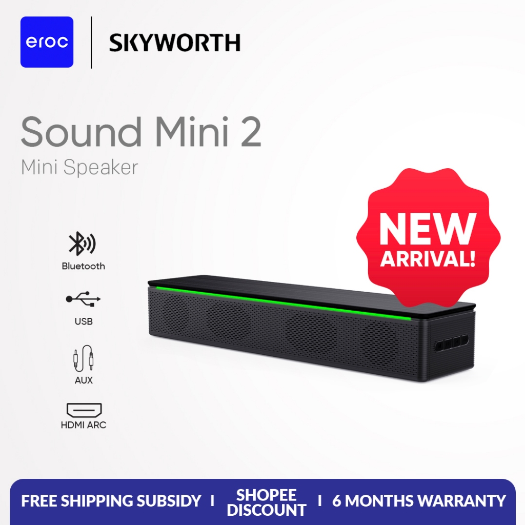 Skyworth Wireless Mini Home Theater Speaker Sound2 Mini BT5.0 10W ...