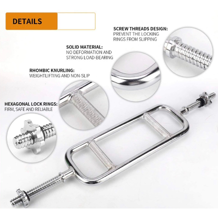 NEW Triceps Weight Bar Standard with chrome lock. | Shopee Philippines