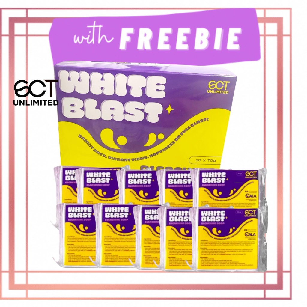 SCT UNLIMITED WHITE BLAST BLEACHING SOAP 10s 70g GET THE BRIGHT HEALTHY ...