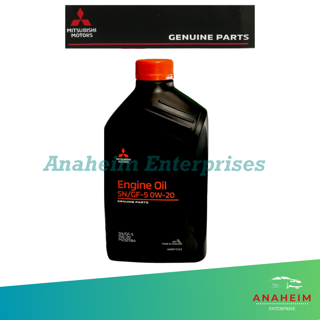 Mitsubishi Mirage, Xpander Motor Oil Fully Synthetic Eco (SN/GF-5 0W-20 ...
