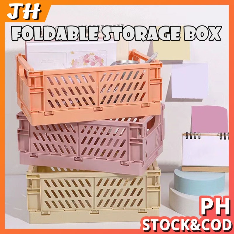 Ready Stock Foldable Storage Box Desktop Finishing Cosmetic Rack ...