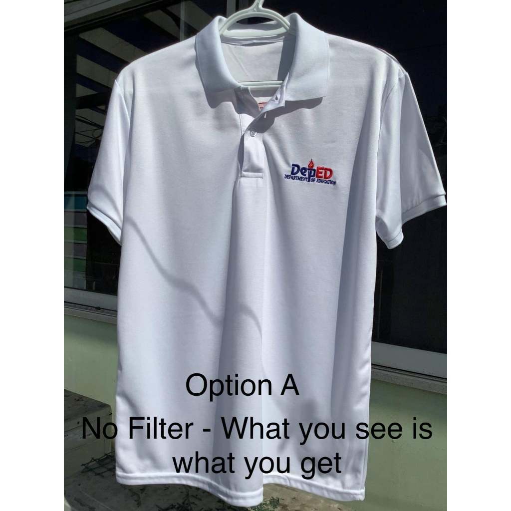 DepEd Matatag Alternate Uniform Option A - Dri Fit - Embroidered (Back ...