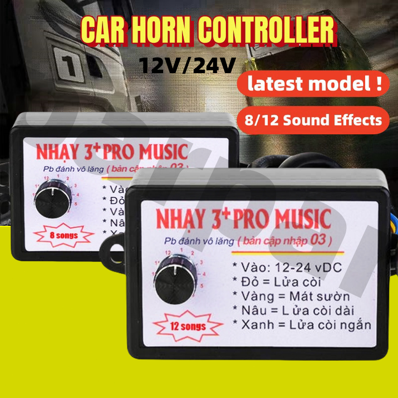 Car Horn Controller Multi-tone Electric Horn Sound Control With Sound ...