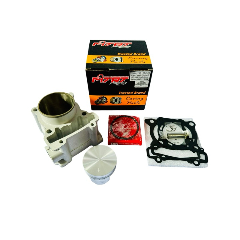 MTRT 66mm CHROME BORE CERAMIC BLOCK W/ BLANK FORGED PISTON NMAX155V1 ...