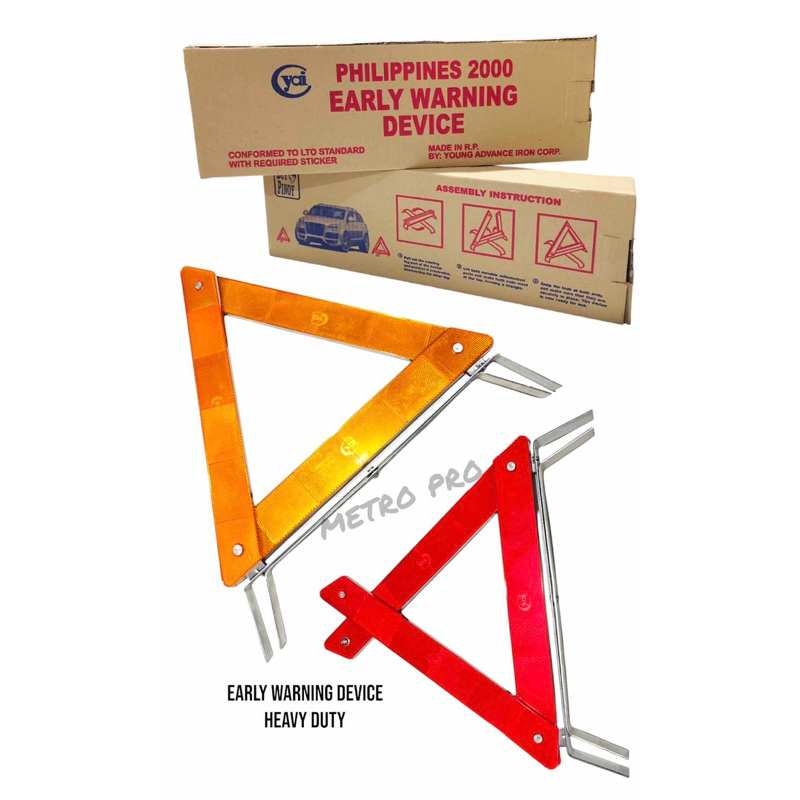 Reflective Triangle Early Warning Device EWD Heavy Duty LTO Standard ...