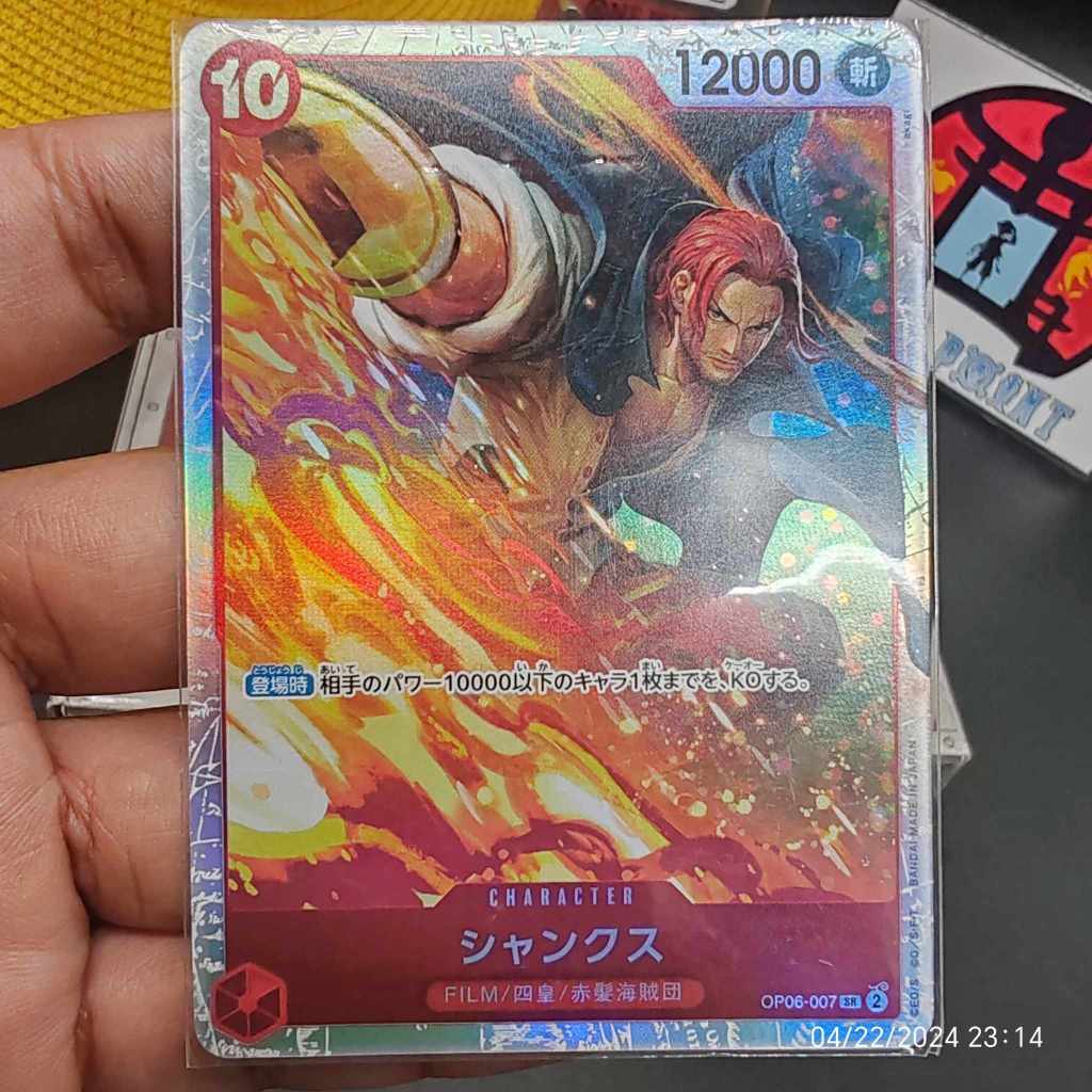 One Piece TCG OP06-007 SR Shanks | Shopee Philippines