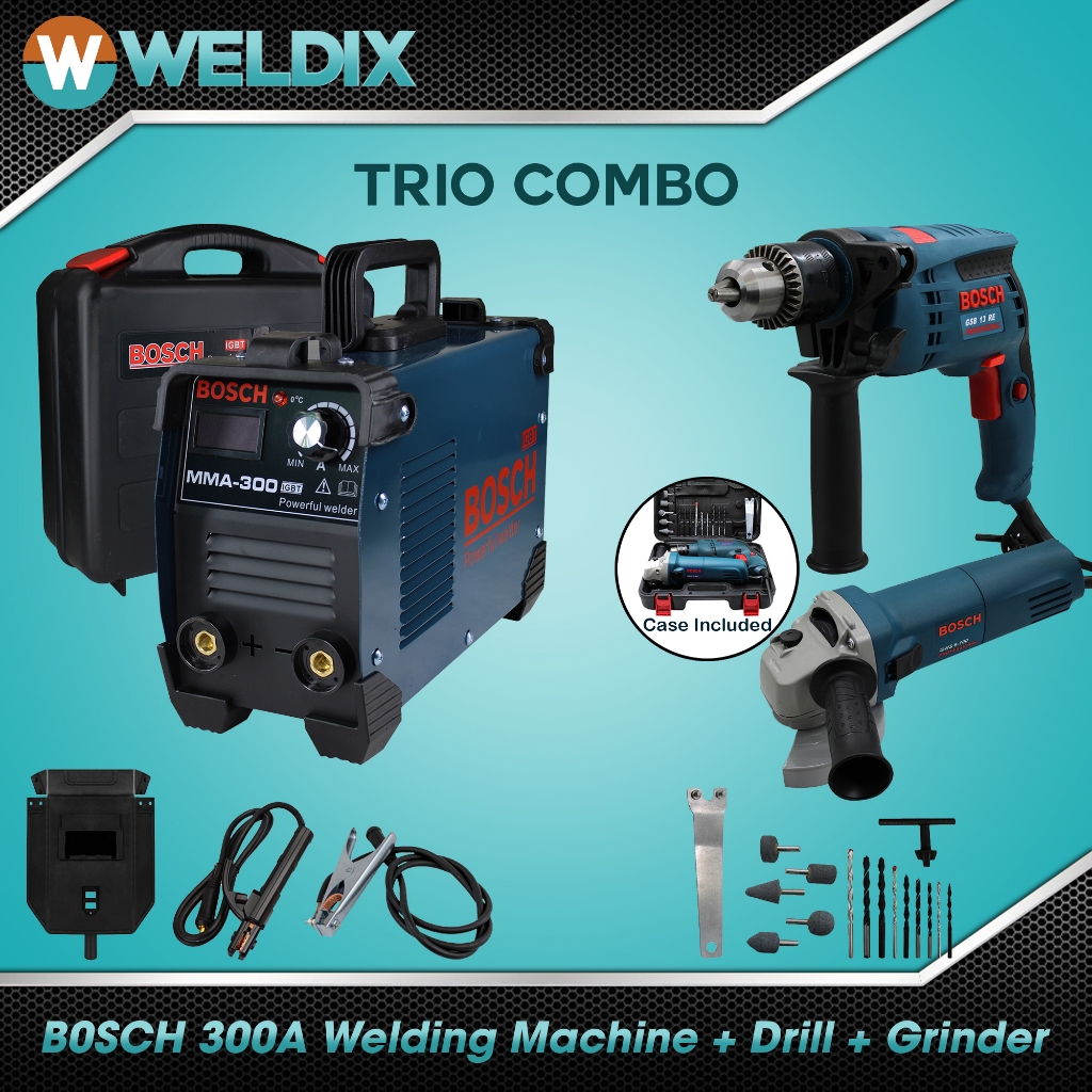 [ TRIO SET ] Powerful MMA-300 Welding Machine + 2in1 Powerful Hammer ...