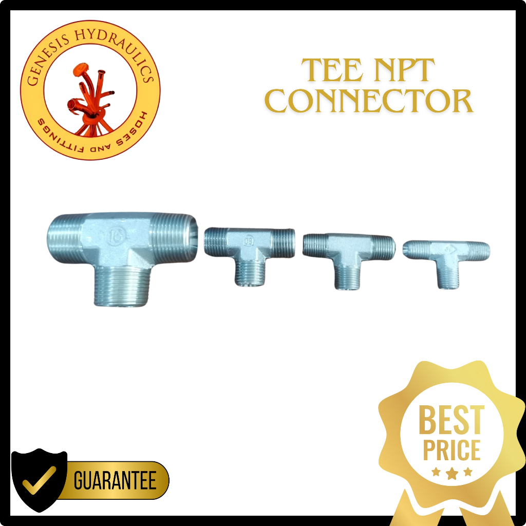 Tee Npt Connector 1/4'' 3/8'' 1/2'' 1'' | Shopee Philippines