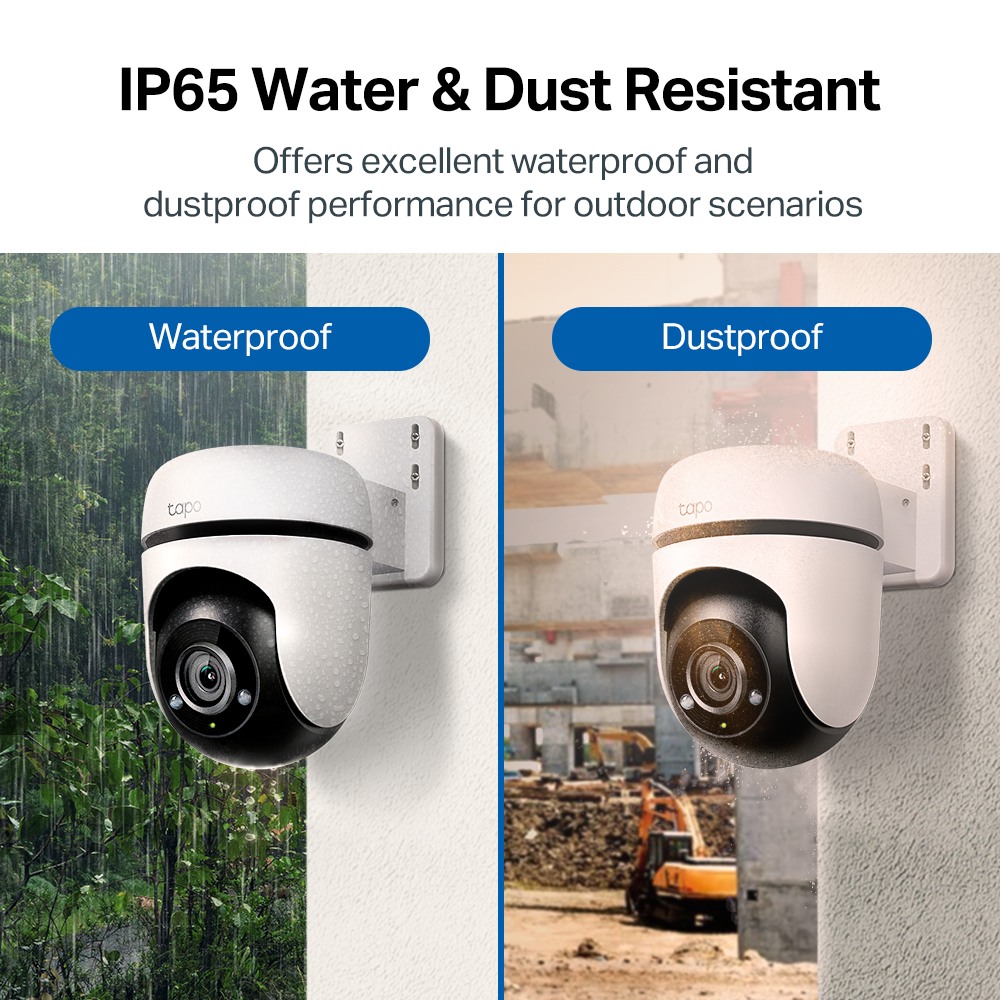 TP-Link Tapo TC40 1080P 2MP 360° Pan/Tilt Home Security IP65 Outdoor Wi ...