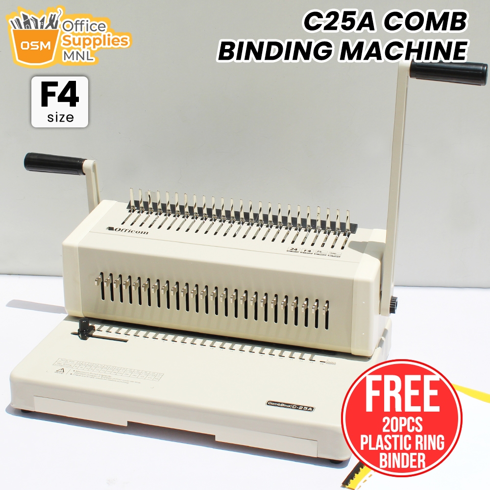 F4 size Comb Binding Machine C25A [Long/Legal] Officom (25sheets ...