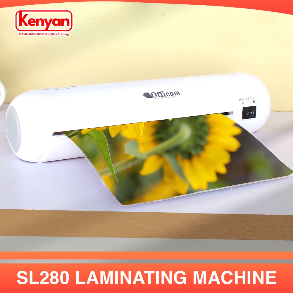 A4 Laminator Sl280 Hot Cold Laminating Machine Fast Warm Up And Free