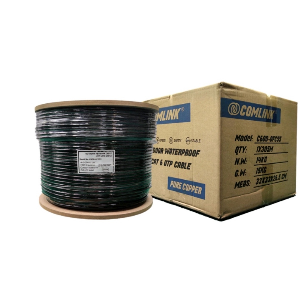 OUTDOOR CAT6 UTP Cable(1roll or 305meters) | Shopee Philippines