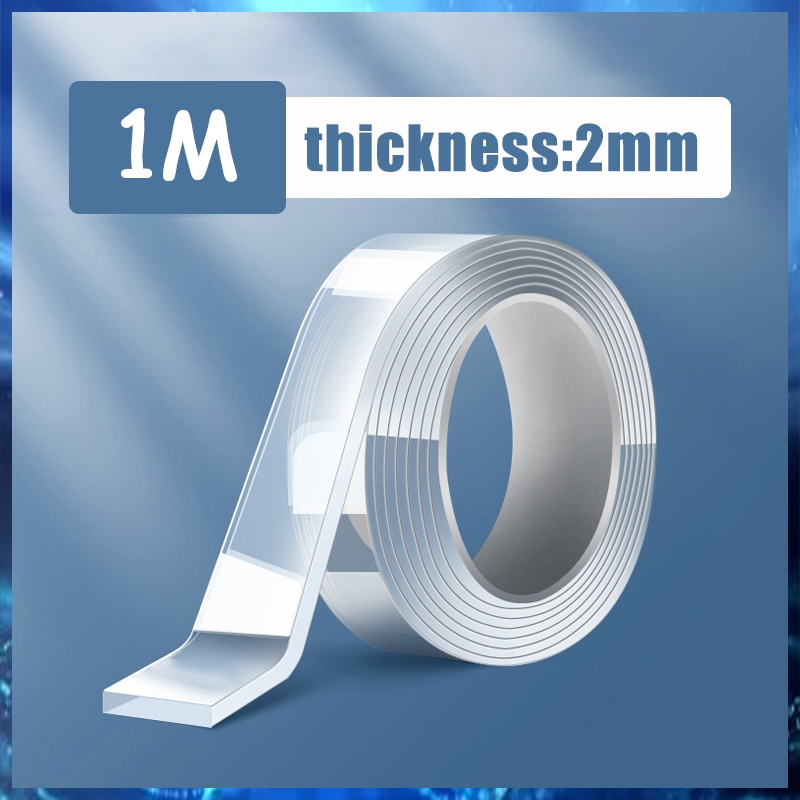 Nano Super Glue Double-Sided Tape Heavy Duty Clear Traceless Washable Strongly Sticky Adhesive ...