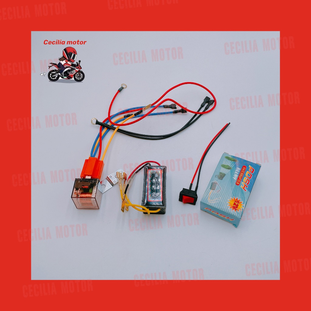 Rapid BackFire Relay Set and Switch For All Motorcycle universal ...