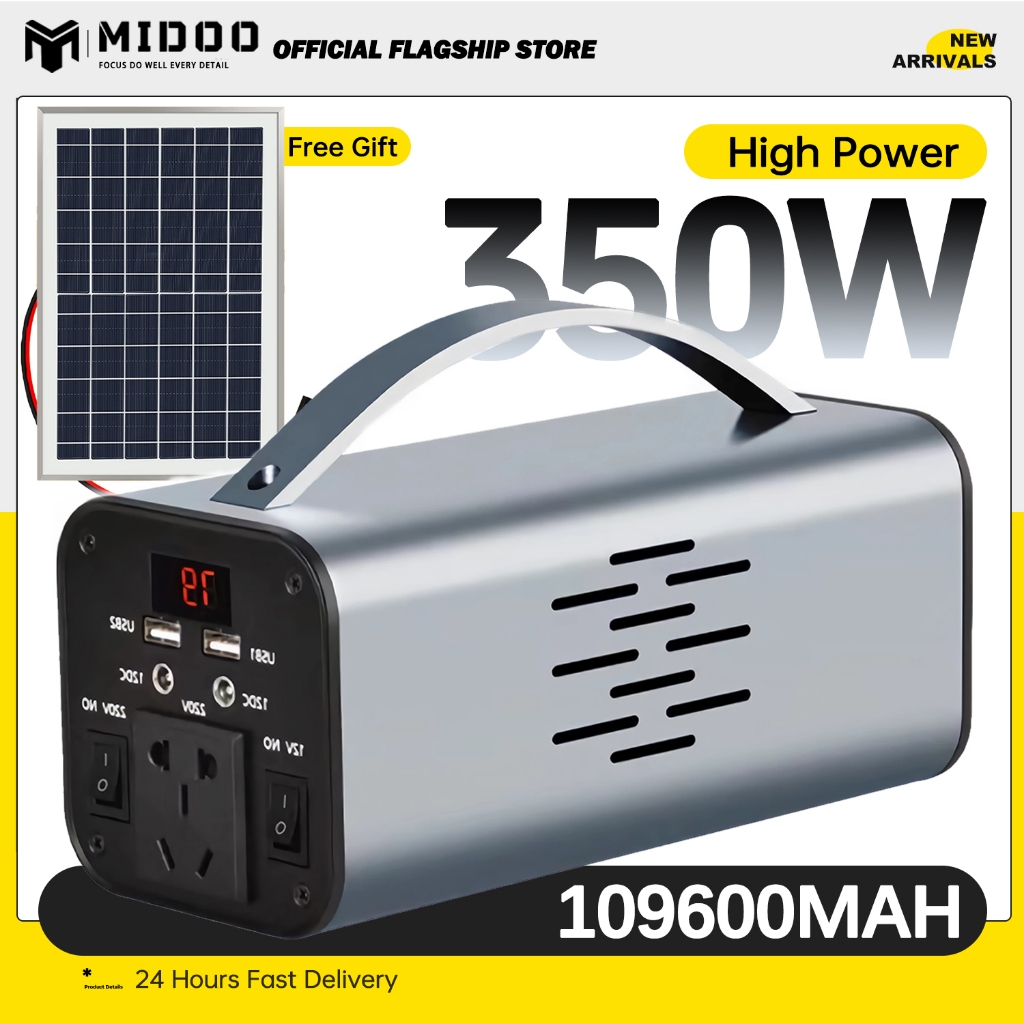 MIDOO High Quality 350W Power Station Super Fast Charging 109600mAh Big ...