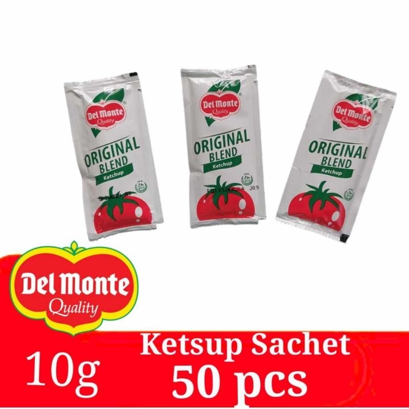 KETSUP SACHET | 10g | DEL MONTE | 50pcs | 100pcs | Shopee Philippines
