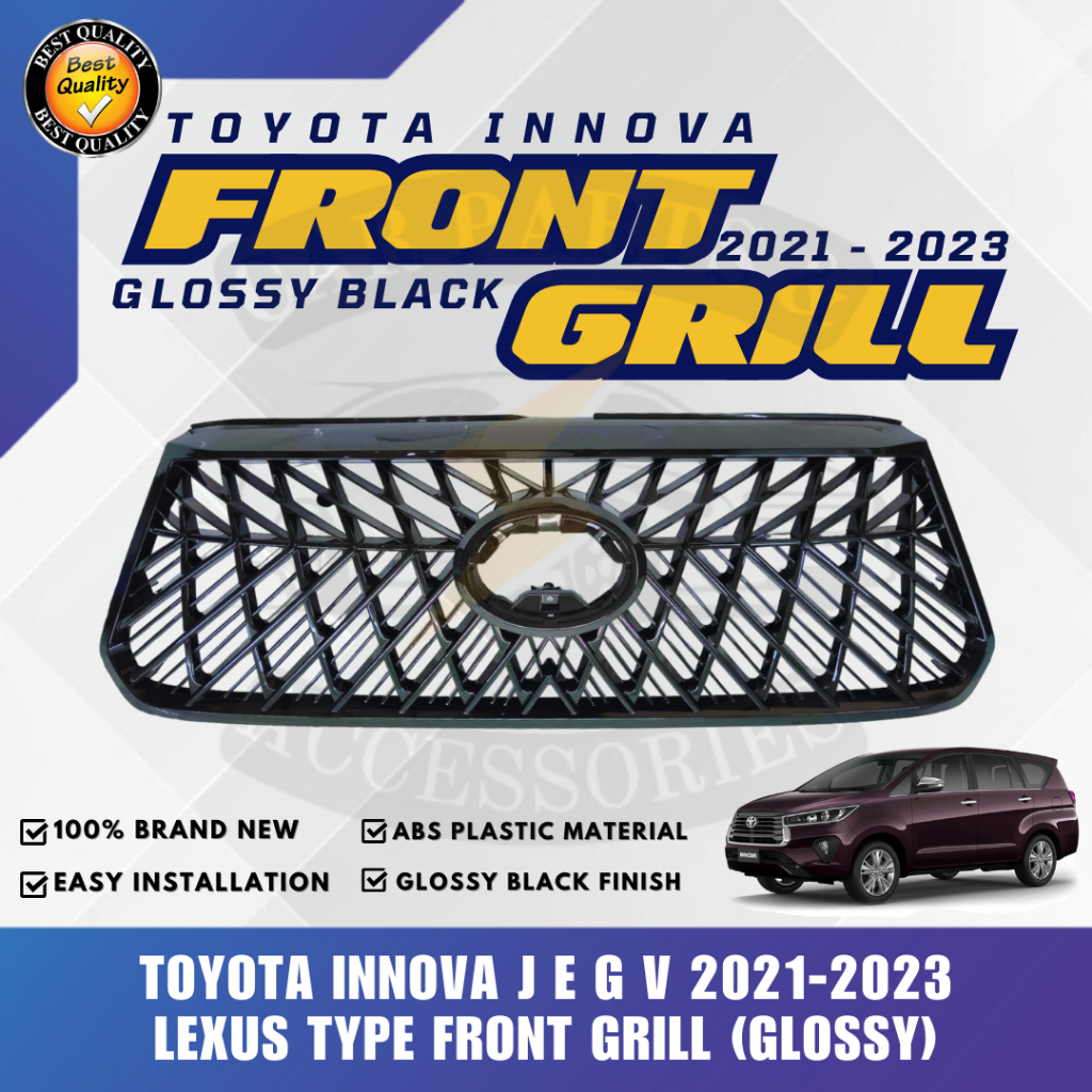 CPA Toyota Innova J E G V 2021-2023 Lexus Type Hi Glossy Black Front ...
