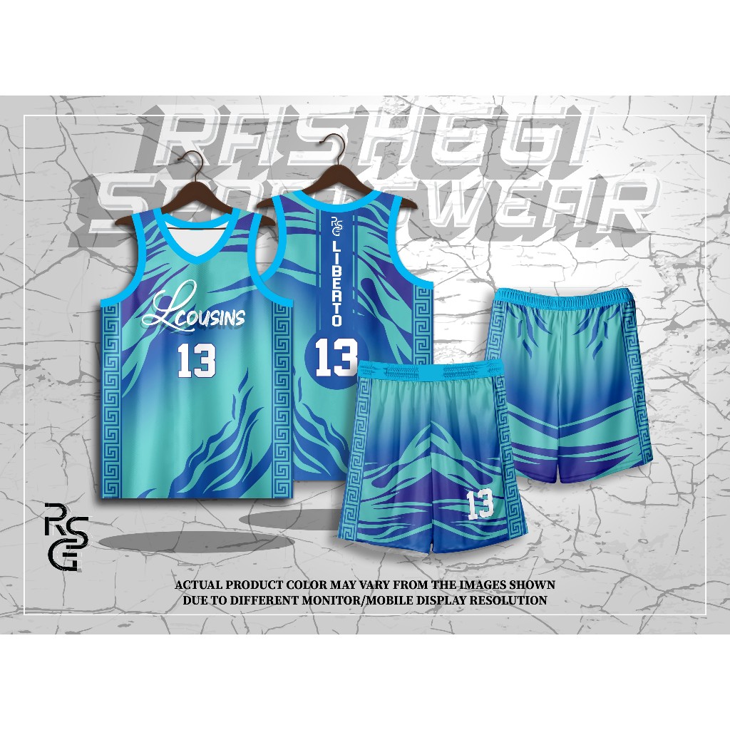 2024 RSG Customized Jersey Full Sublimation Blue and Violet Curves ...