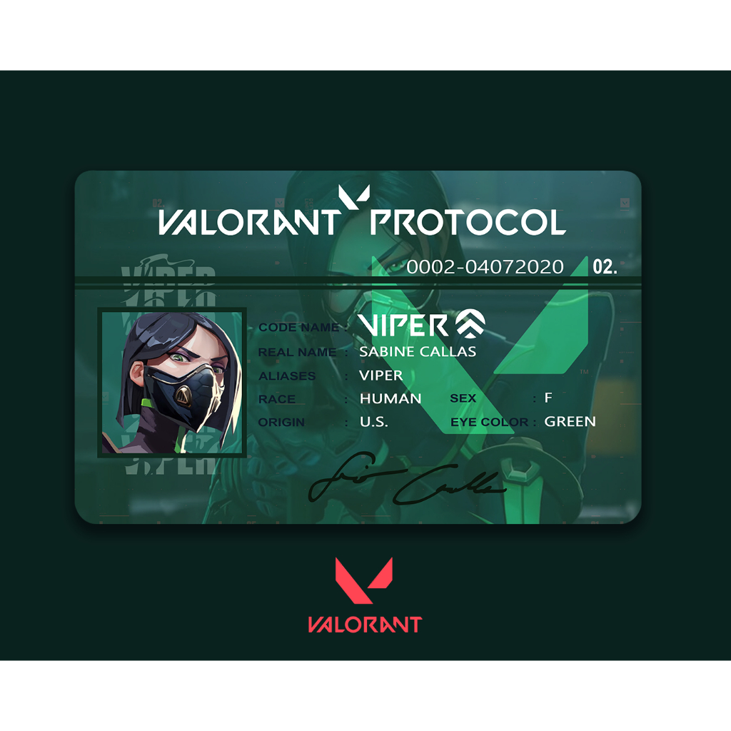BEEP Valorant Protocol Identification Card Part 2 | Shopee Philippines