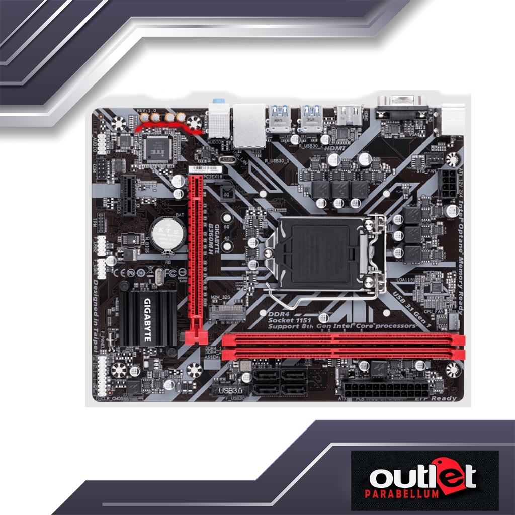 REFURBISHED GA-B360M-H GIGABYTE INTEL B360 S1151 MICRO ATX MOTHERBOARD ...