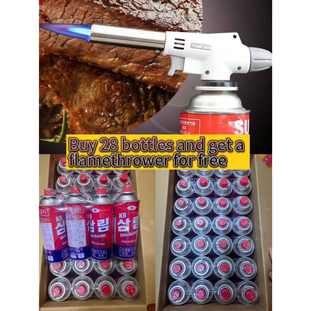 MAXSUN butane gas for portable gas stove Wt.220g-k9(28pcs-Send a musket ...