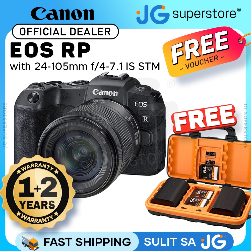 Canon EOS RP Mirrorless Camera with RF 24-105mm f/4-7.1 IS STM Lens Kit ...