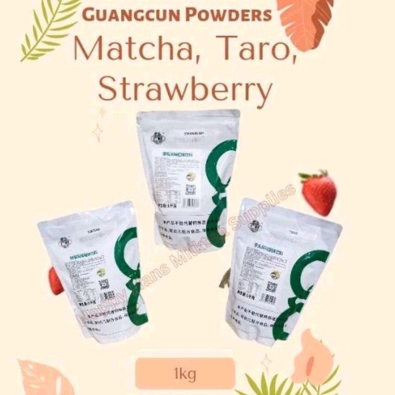 Guangcun Matcha/Taro/Strawberry Powder (1kg) | Shopee Philippines