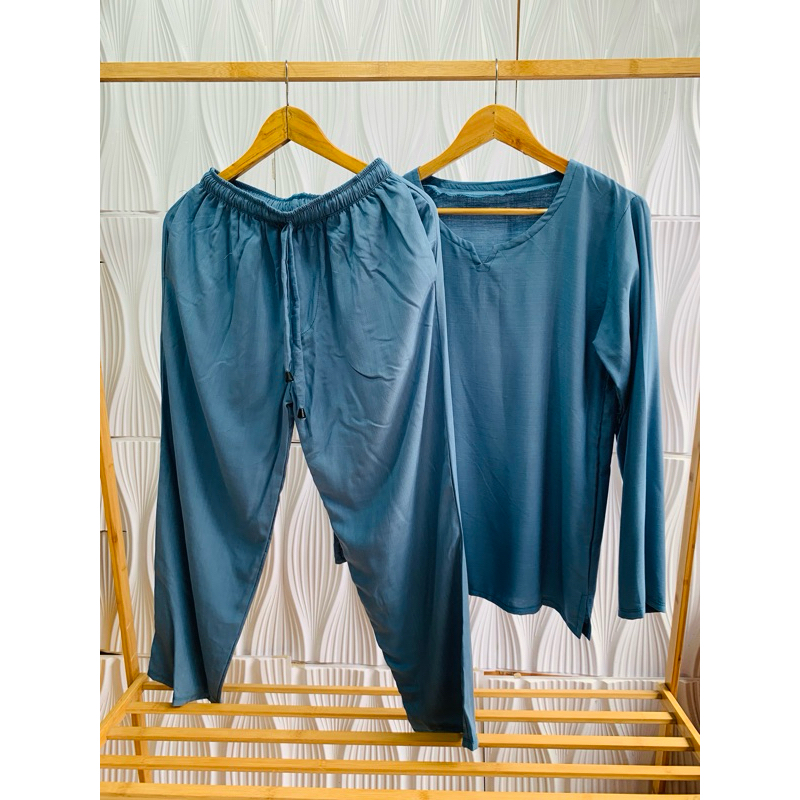 Terno White Beach wear for men longsleeve drape tokong prenuptial ...