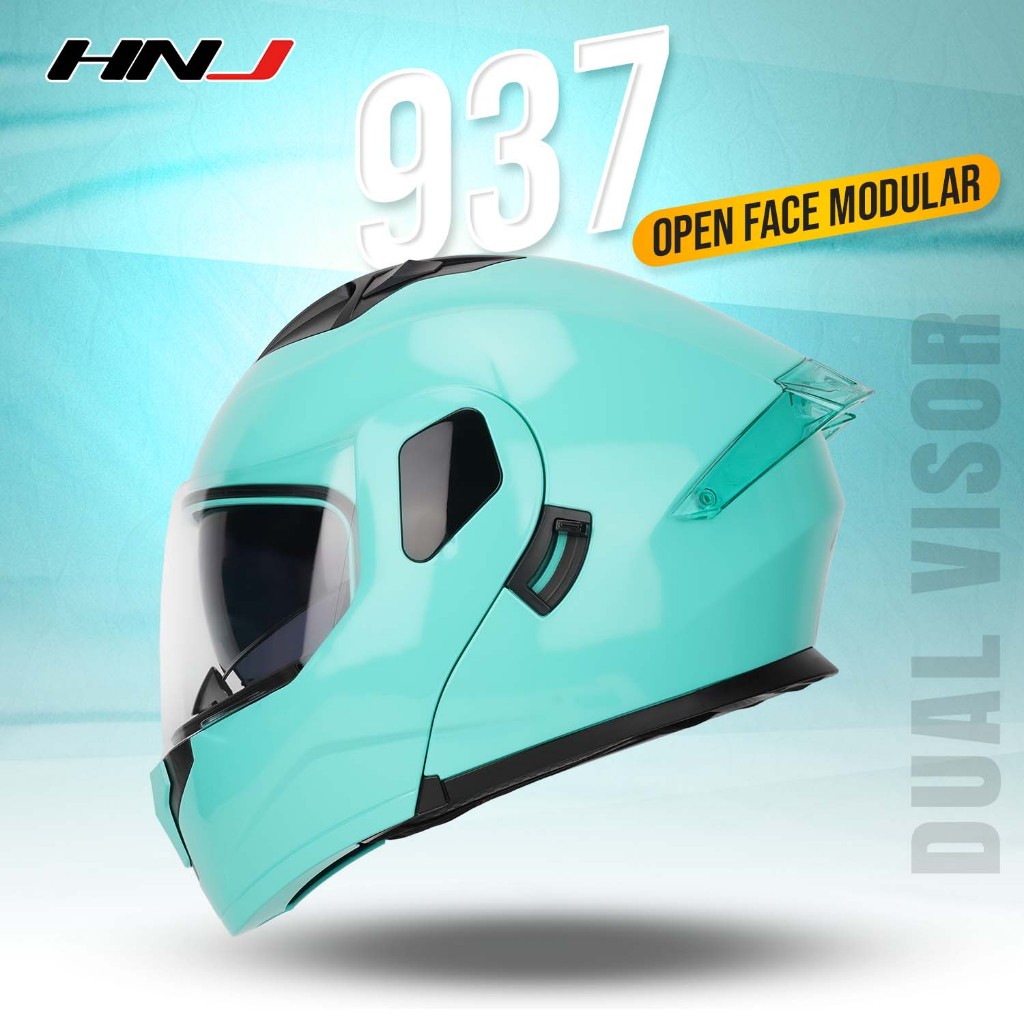 HNJ 937 Open Face Modular Helmet for Motorcycle (Dual Visor) | Shopee ...