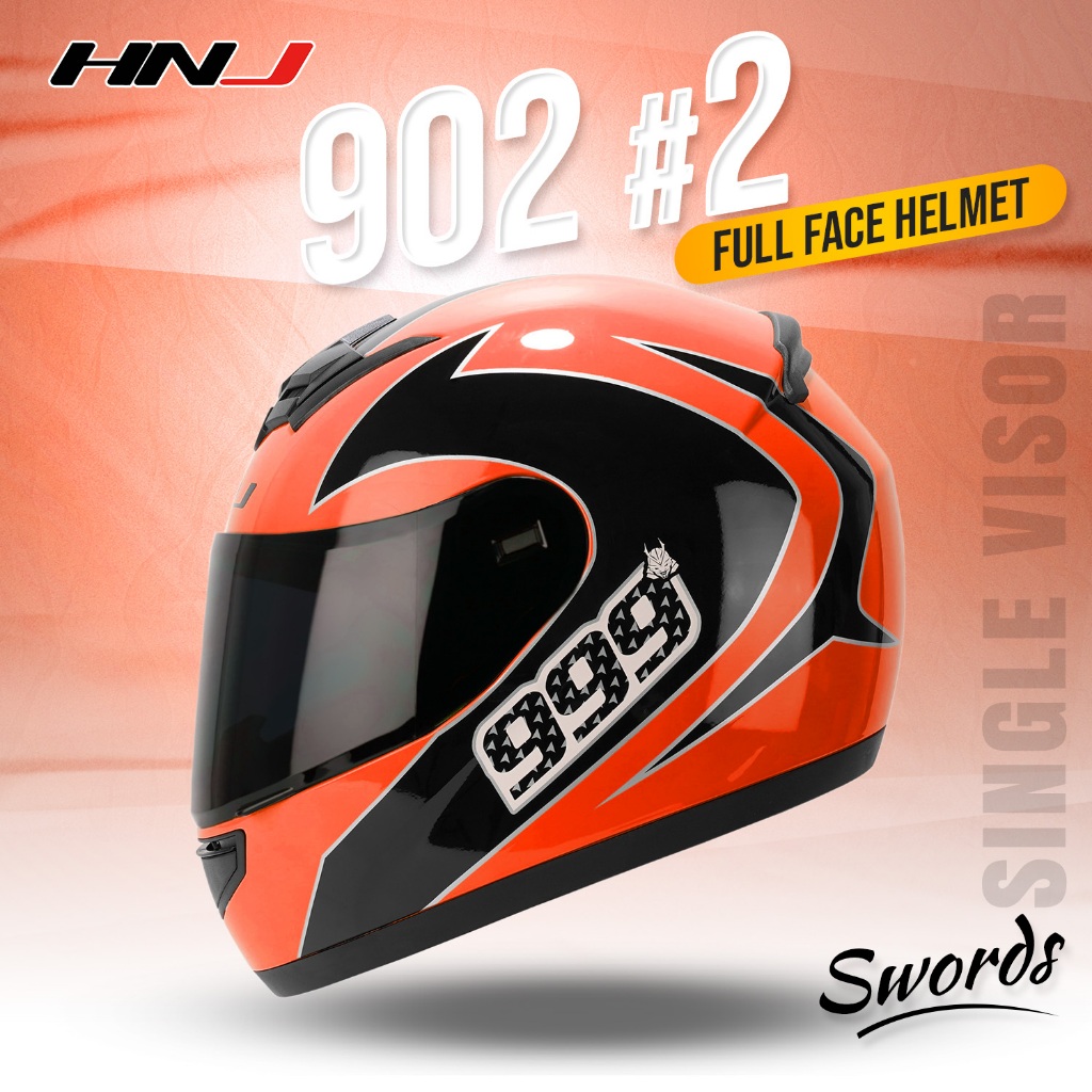 HNJ 902 2# Sword Full Face helmet for Motorcycle (Single Visor ...