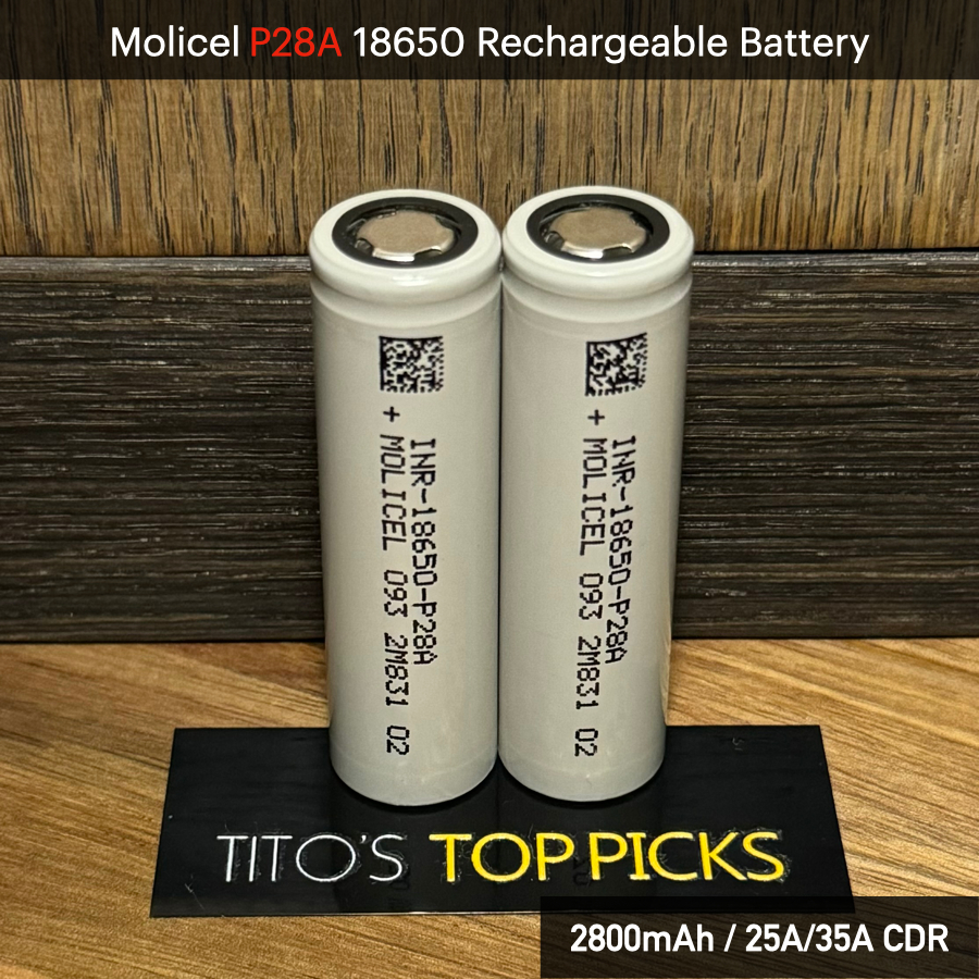 Molicel 18650 P28A 20A/35A Rechargeable Lithium Ion Battery sold by ...
