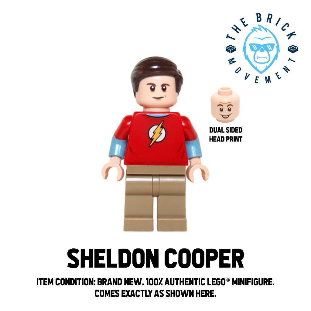 LEGO® IDEAS Sheldon Cooper Minifigure (Big Bang Theory) | Shopee ...
