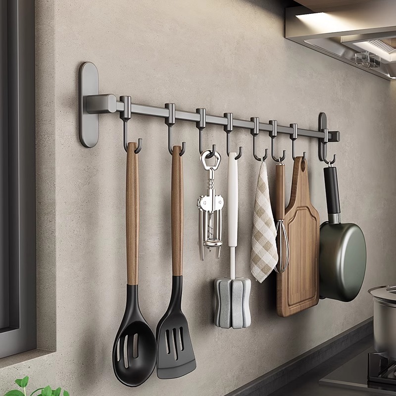 Kitchen Hook Wall-mounted Rack Non-rust Knife Utensil Holder Cooking ...