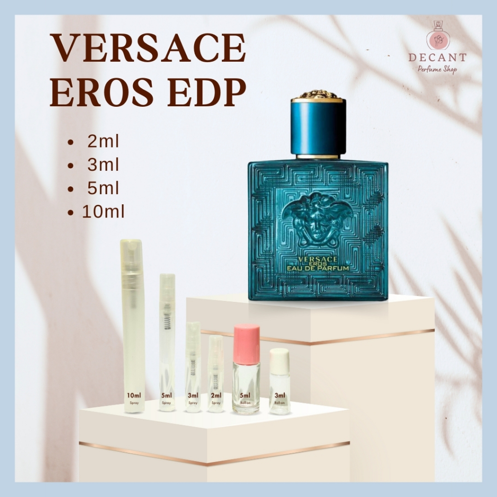 VERSACE Eros EDP (DECANT ONLY! Not Full Bottle) 10ml, 5ml, 3ml, 2ml ...