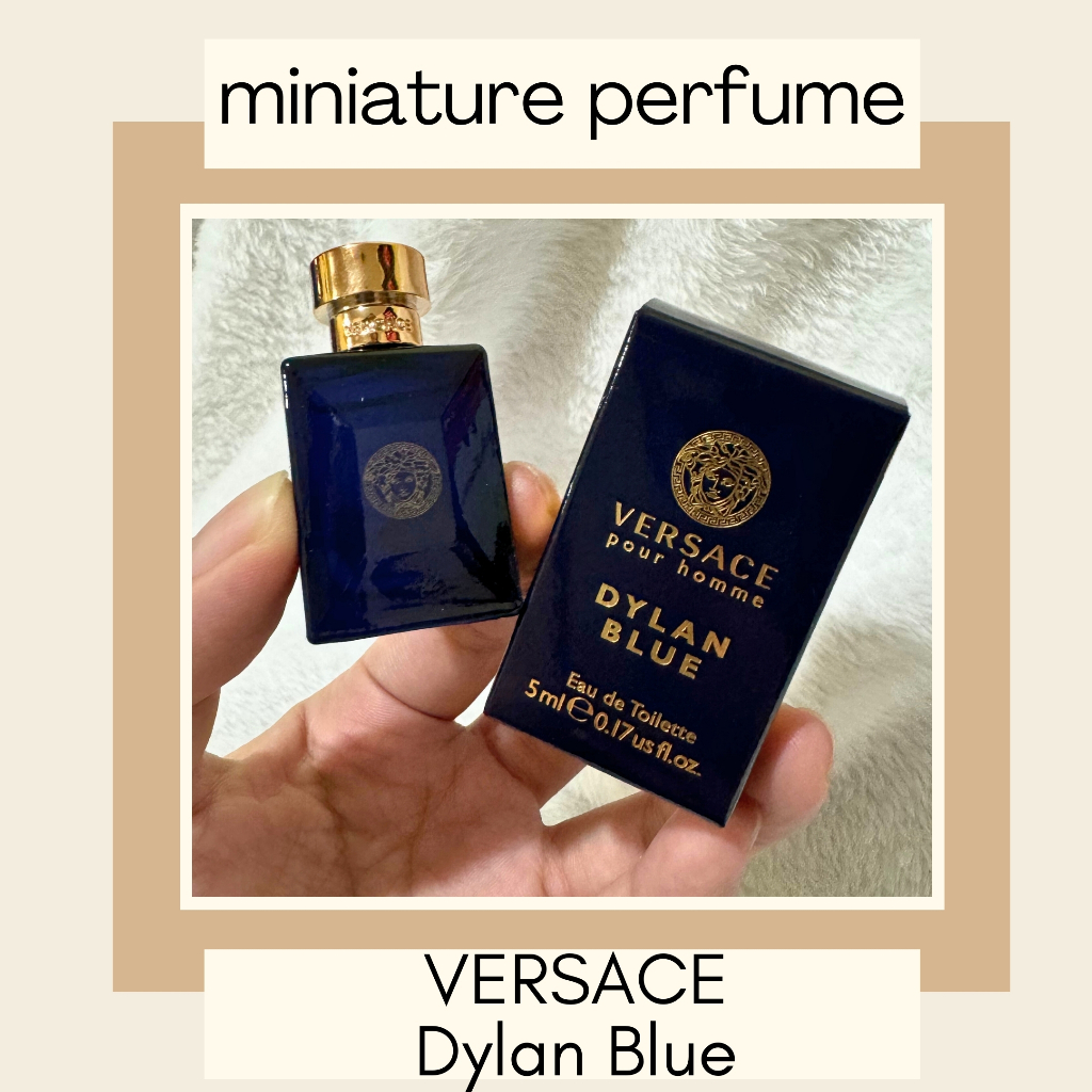VERSACE Dylan Blue (AUTHENTIC MINIATURE (MINI) PERFUME/TRAVEL SIZE ...
