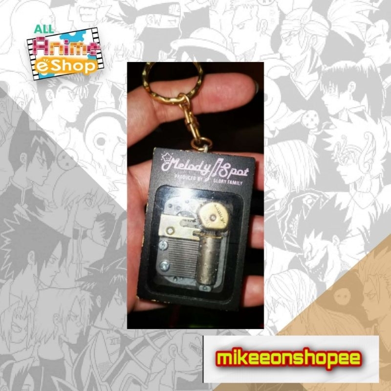 Vtg Glory Family Music Spot music box keychain sankyo showa retro made ...