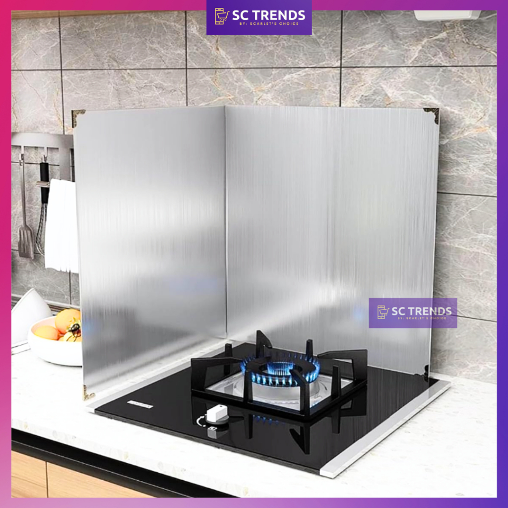 SC Trends Kitchen Baffle Oil Splash Cover High-Quality Stainless Steel ...