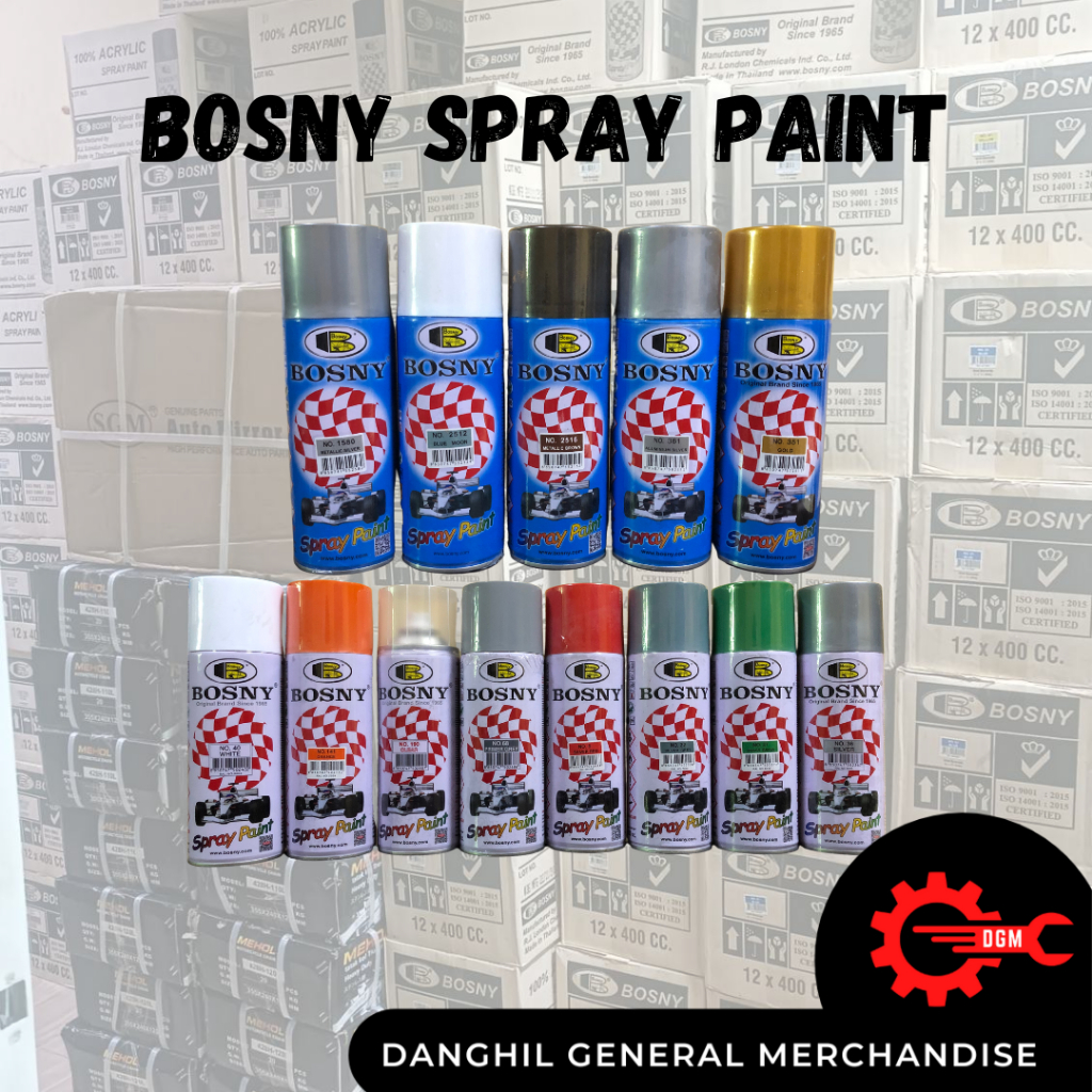 BOSNY Spray Paint (Standard & Secondary) | Shopee Philippines
