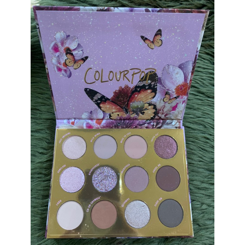 Colourpop 12 pan eyeshadow palette (Flutter by) | Shopee Philippines