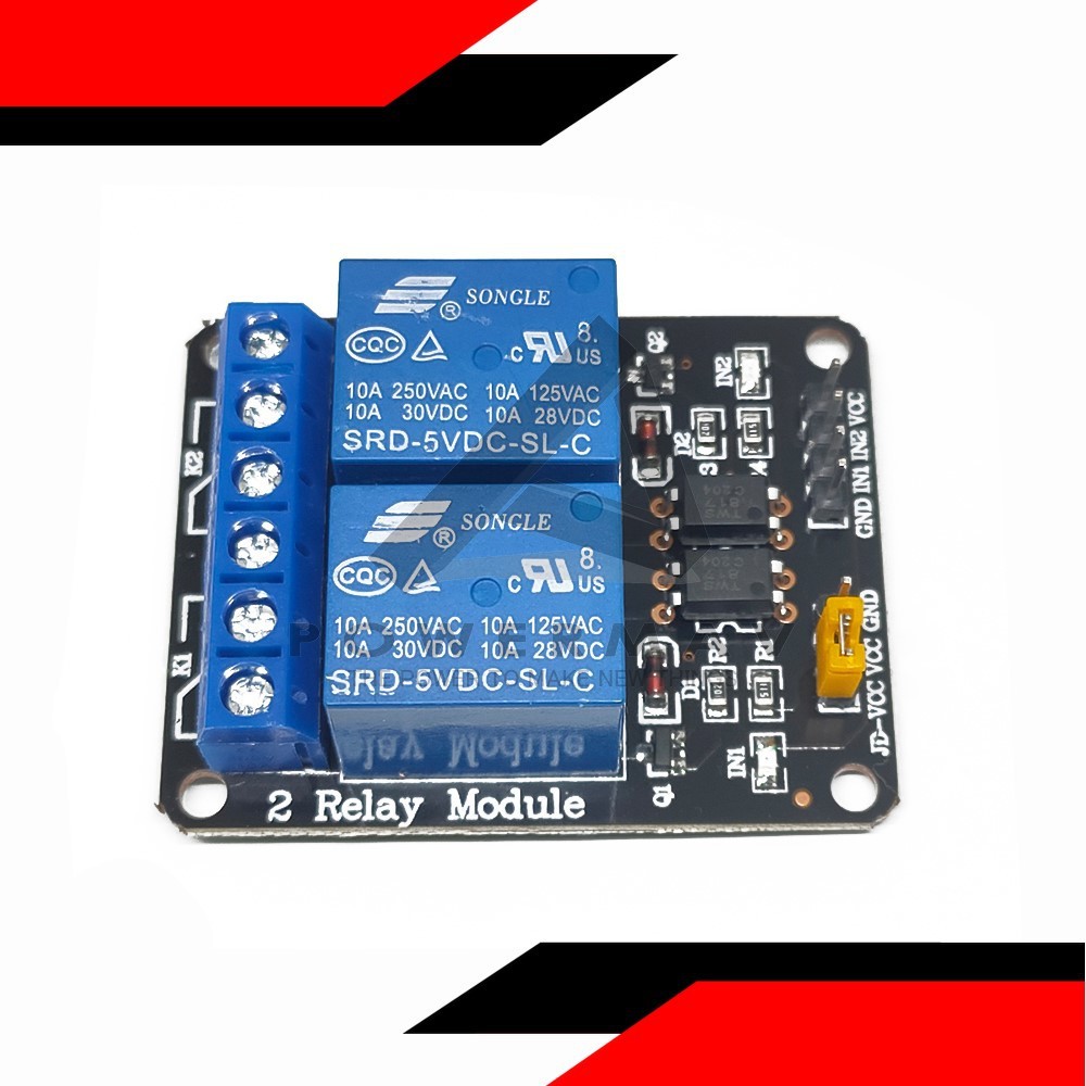2 channel 5v relay module spdt control high voltage switch high current load motor ...