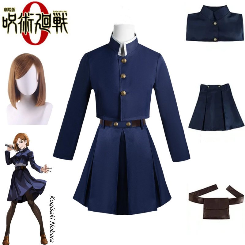 Anime Jujutsu Kaisen Kugisaki Nobara Cosplay Costume Dress School ...