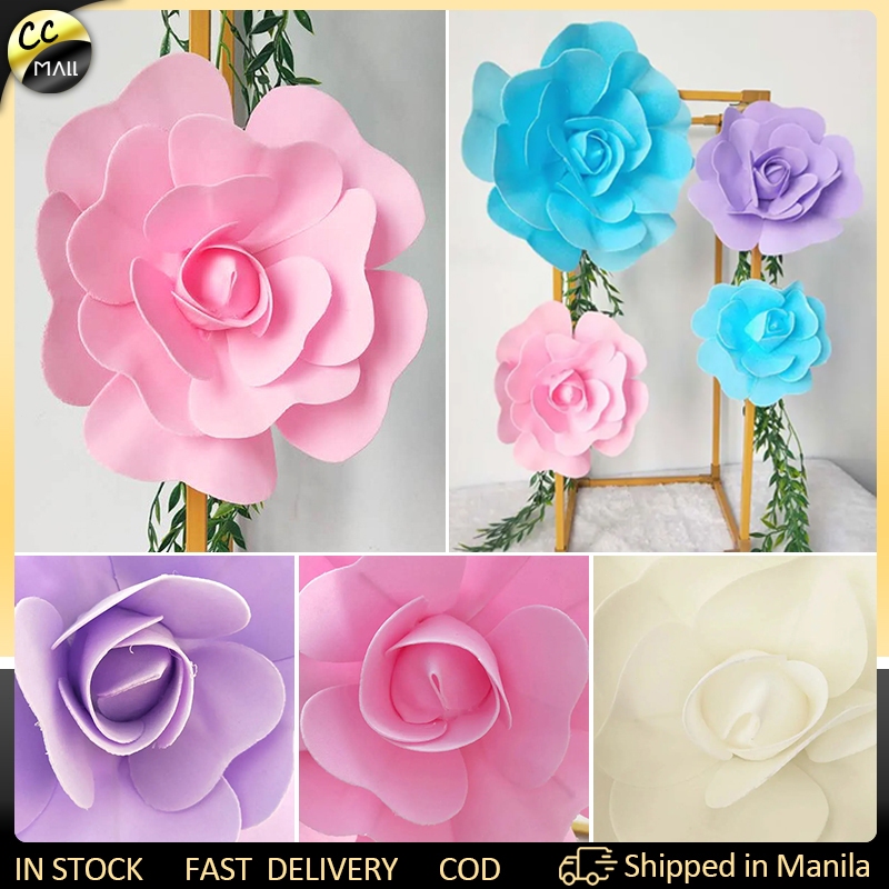 Multi-colour PE Foam Flowers Artificial Bionic Flowers Foam Roses for ...