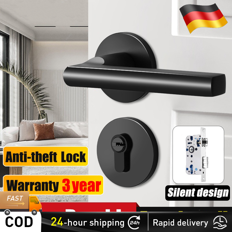 German Split Mute Door Lock Anti-theft Lock Core Alloy Sturdy Durable ...