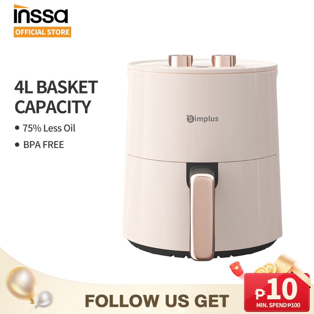 INSSA x Simplus Air Fryer 4L Multi-functional Fryer Electric Oven Oil ...